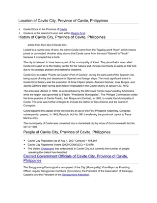 Cavity city info's | DOCX