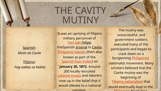 READINGS IN PHILIPPINE HISTORY- WHAT HAPPENED DURING THE CAVITY MUTINY ...
