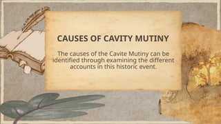 READINGS IN PHILIPPINE HISTORY- WHAT HAPPENED DURING THE CAVITY MUTINY ...