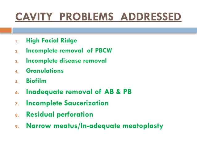 Cavityobliteration3sayan 200821151929 2 Pptx