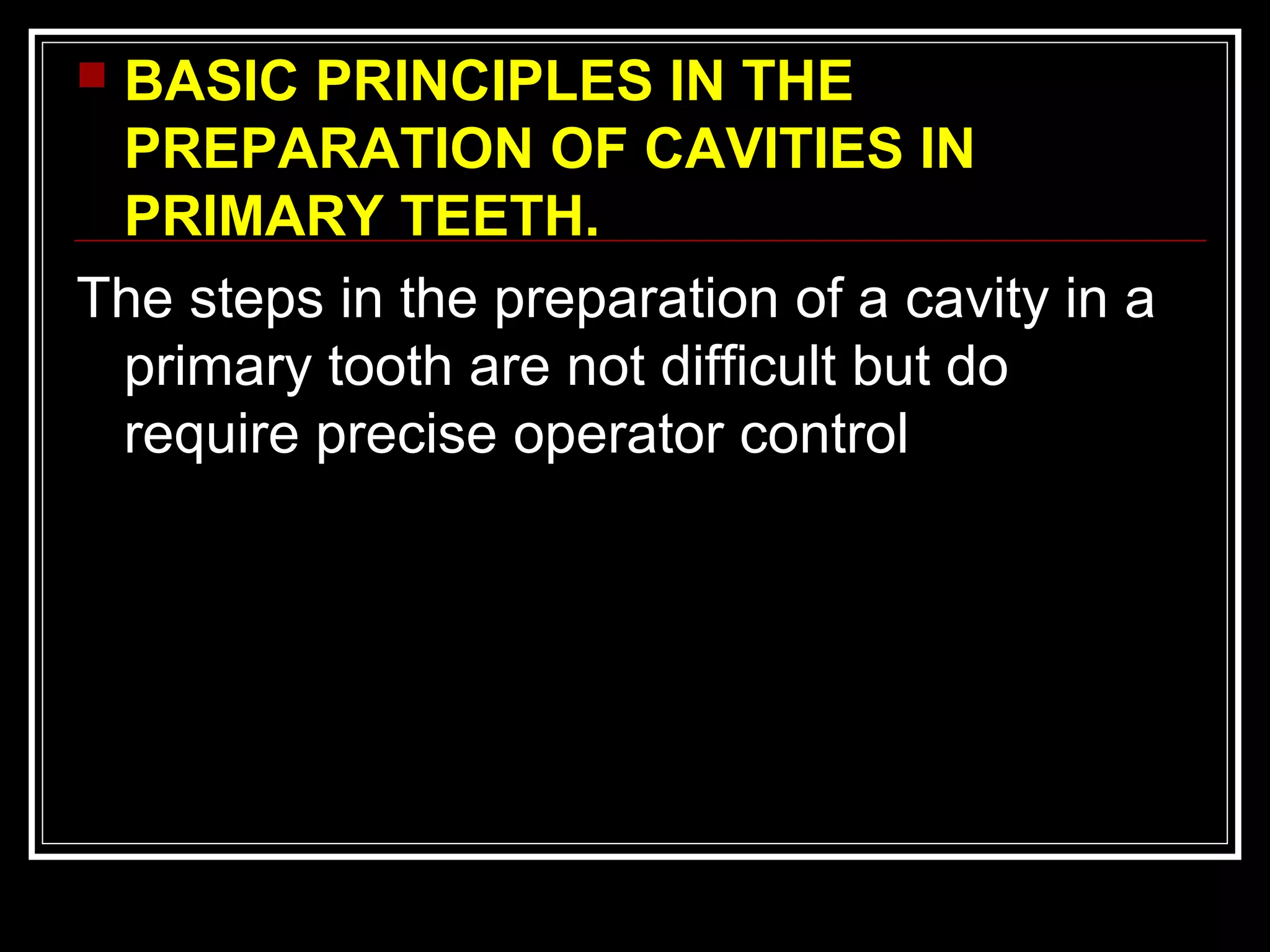 Cavity preparation | PPT