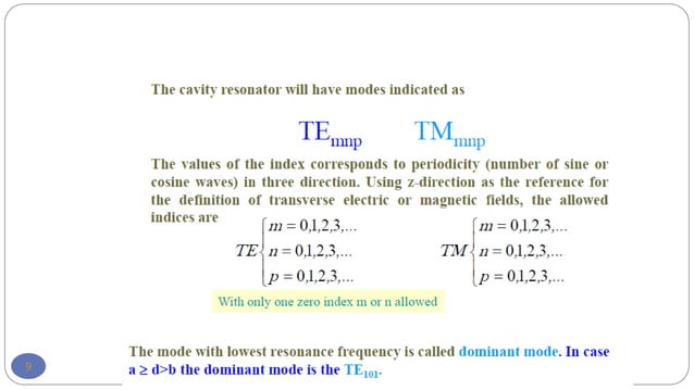 Cavity resonators | PPTX | Technology & Computing