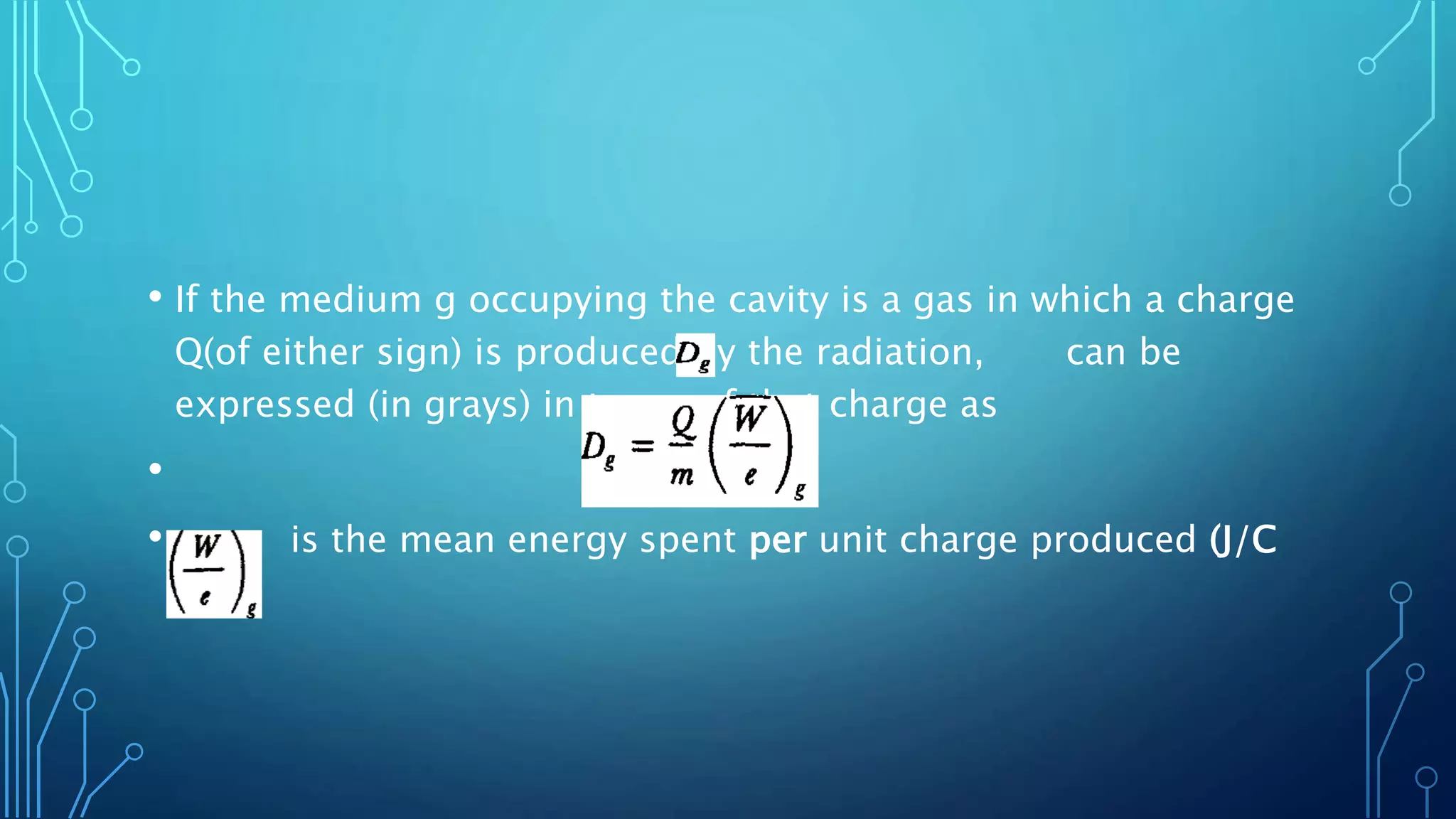Cavity theory-Radiation physics | PPTX