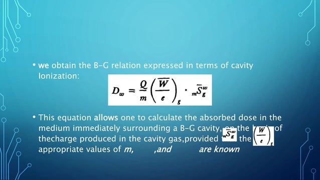 Cavity theory-Radiation physics | PPTX | Physics | Science