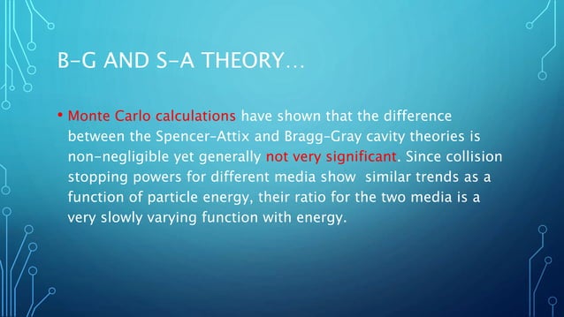 Cavity theory-Radiation physics | PPTX | Physics | Science
