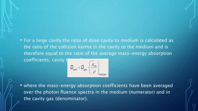 Cavity theory-Radiation physics | PPTX | Physics | Science