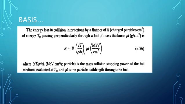 Cavity theory-Radiation physics | PPTX | Physics | Science