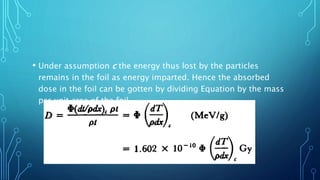 Cavity theory-Radiation physics | PPTX