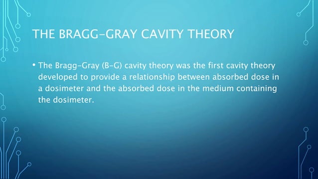Cavity theory-Radiation physics | PPTX | Physics | Science