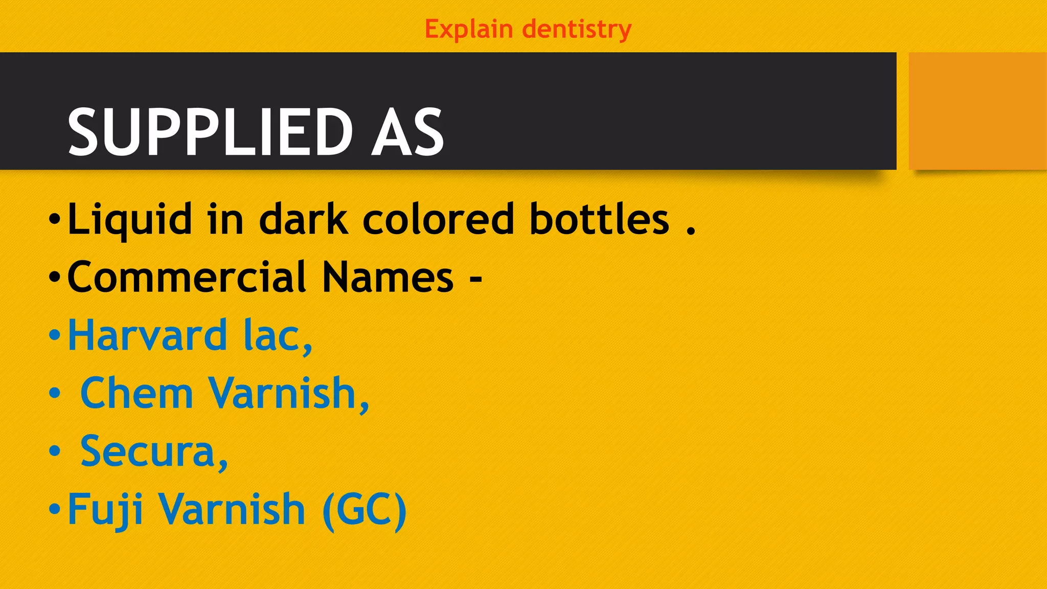 cavity Varnish | PPTX