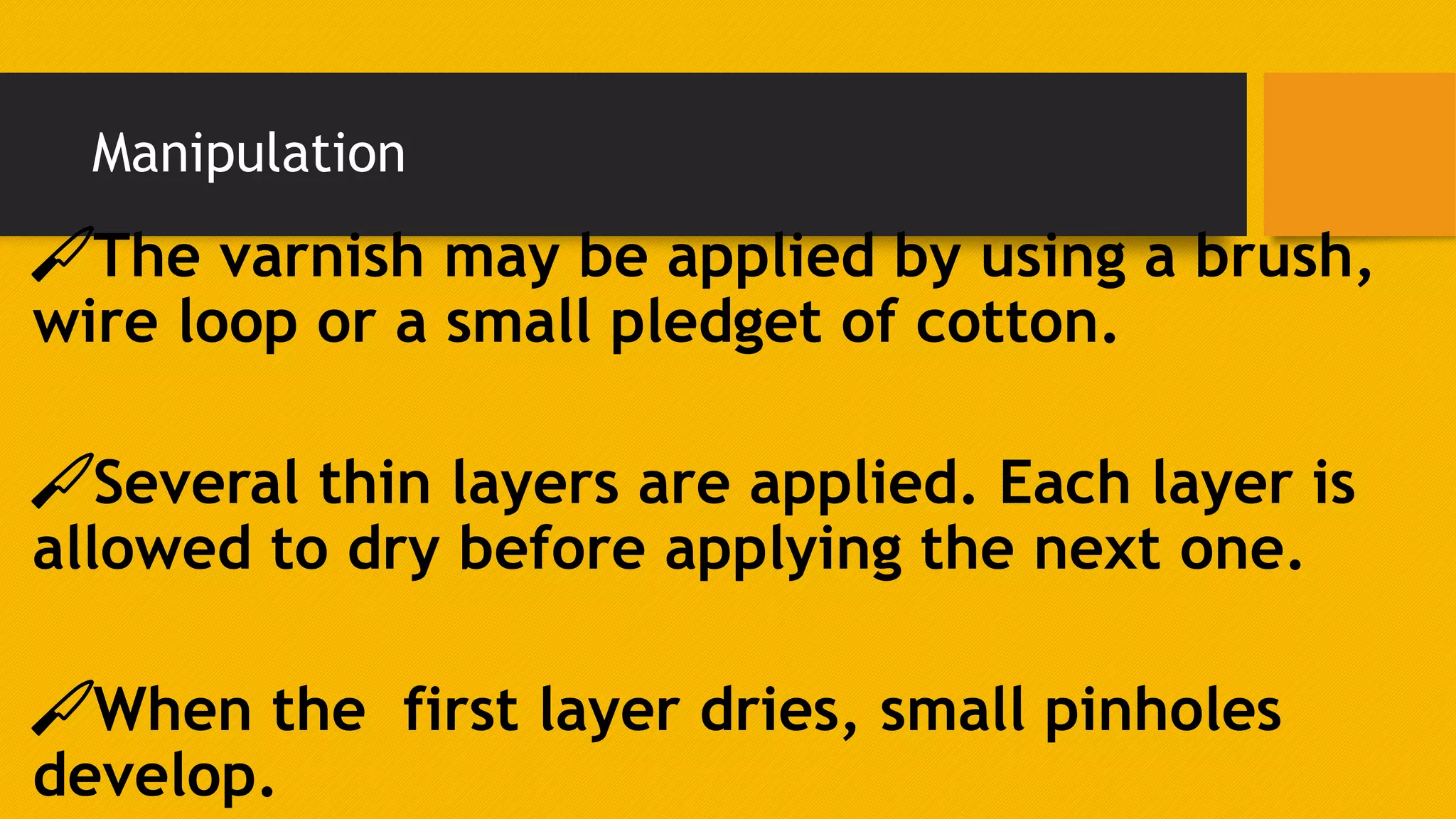 cavity Varnish | PPTX