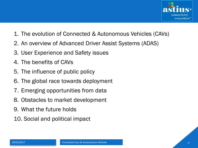 Introduction to Connected Cars and Autonomous Vehicles | PDF | Driverless Cars | Auto Type