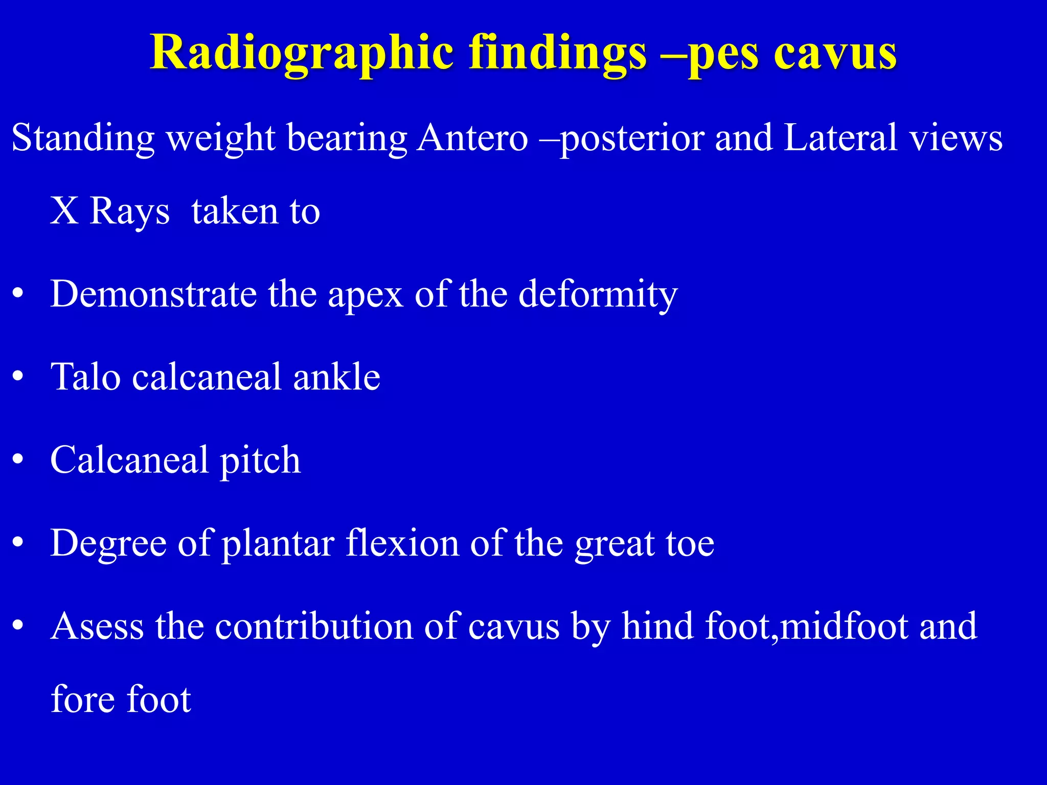 Flat foot and Cavus foot | PPTX