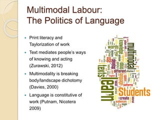 Linguistic Ideologies: The Politics of Language and Worker's Resistance ...