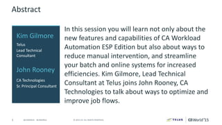 CA Workload Automation ESP: Tips and Tricks for Getting the Most Out of ...