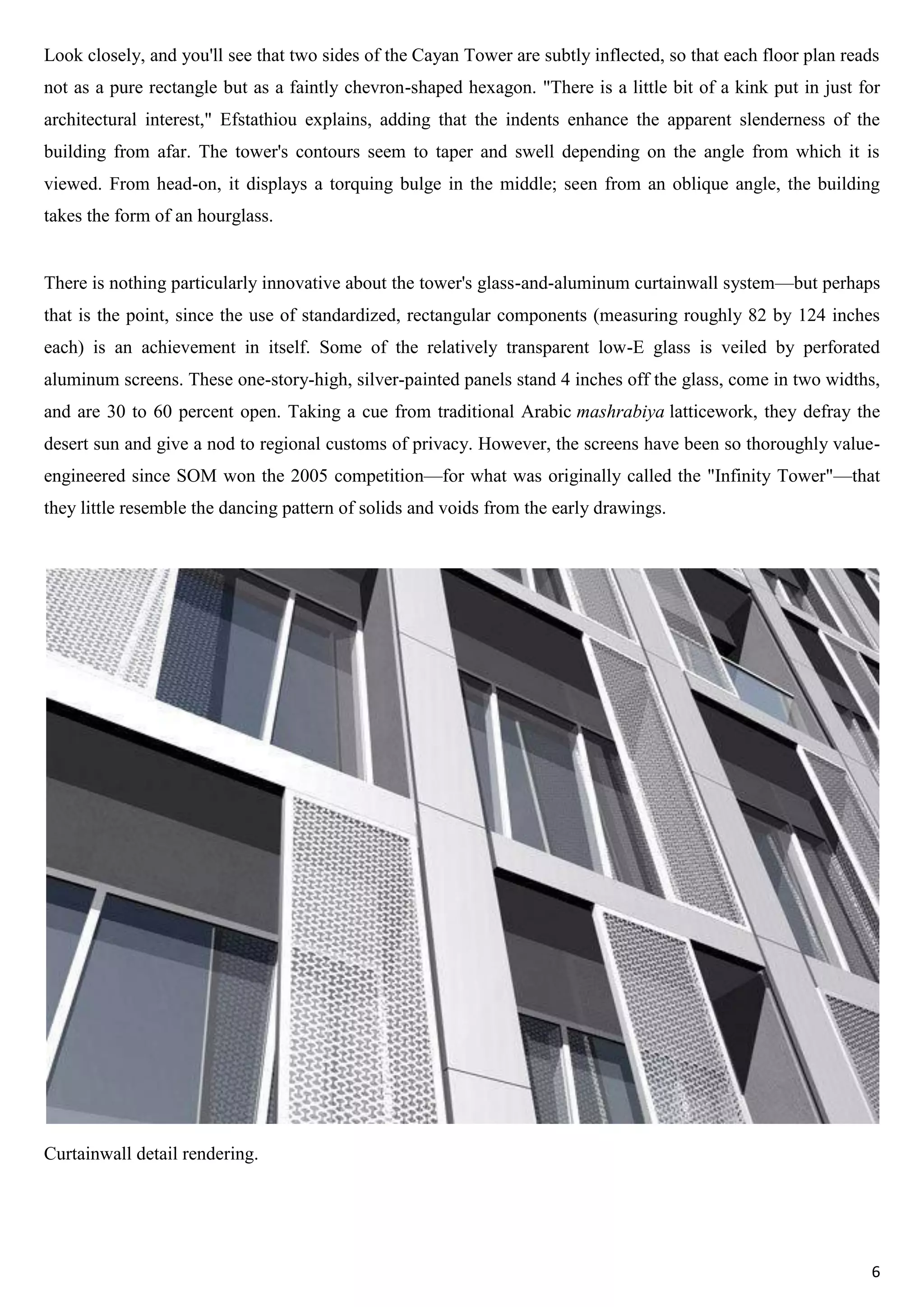 Cayan tower | PDF