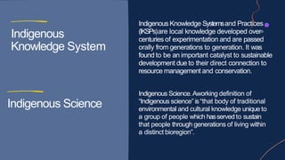 indigenous science