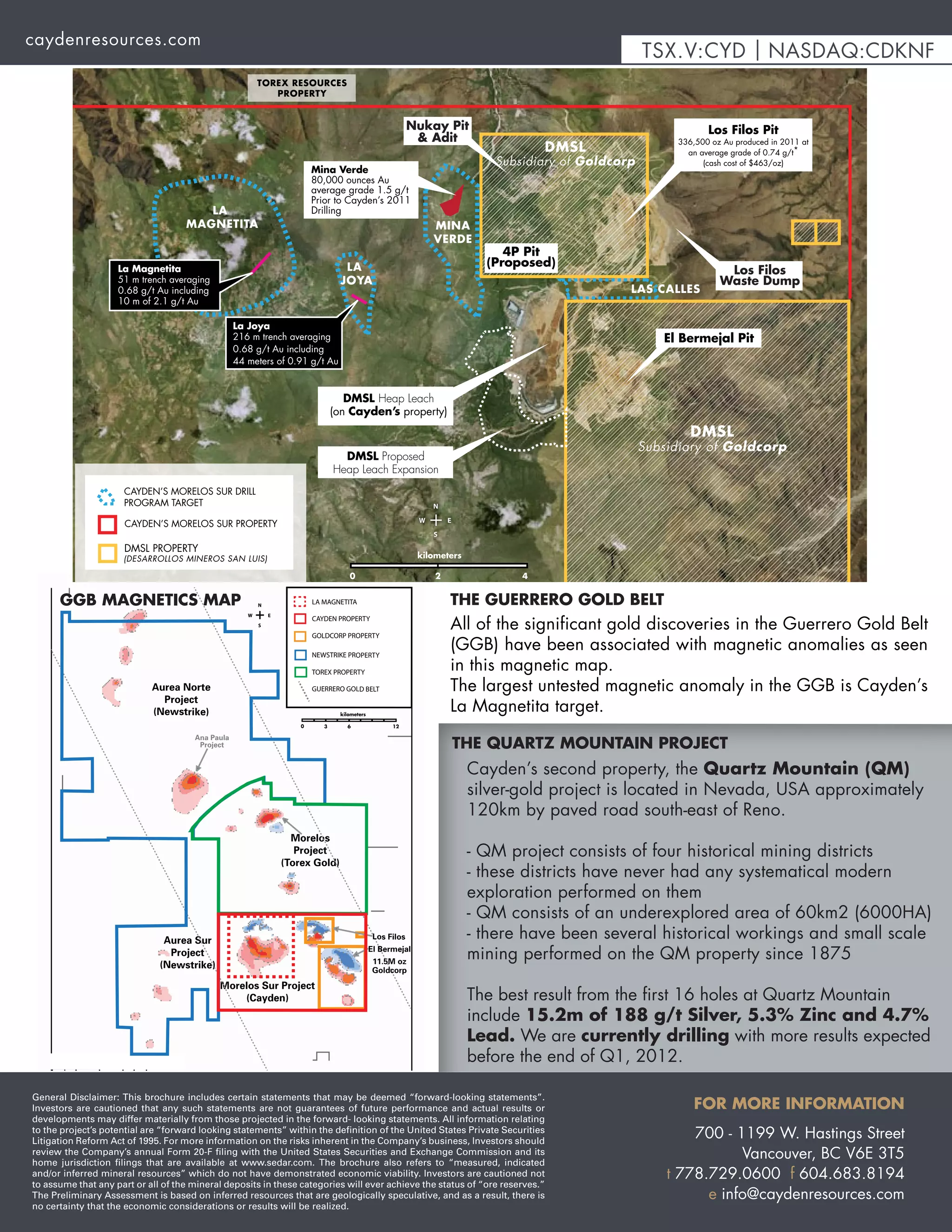 Cayden Resources (TSX.V: CYD) - Brochure | PDF