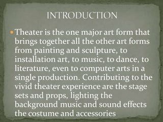 10-Joule/Group 4/Arts Theater | PPTX