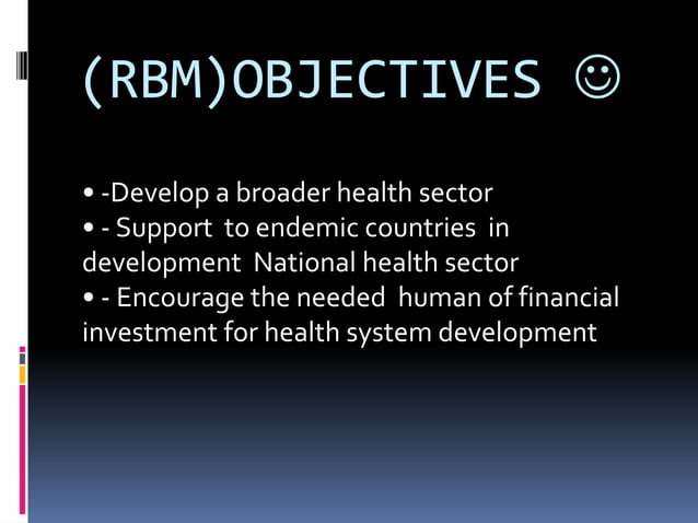 Roll Back Malaria (RBM) | PPTX | Infectious Diseases | Diseases and ...