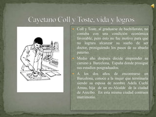 Cayetano Coll y Toste | PPTX