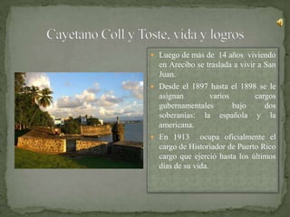 Cayetano Coll y Toste | PPT