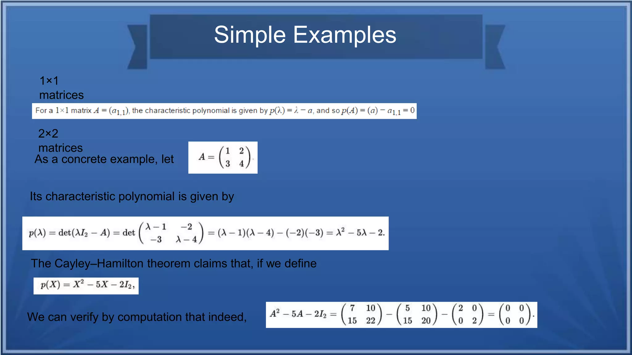 Cayley Hamilton Theorem | PPTX