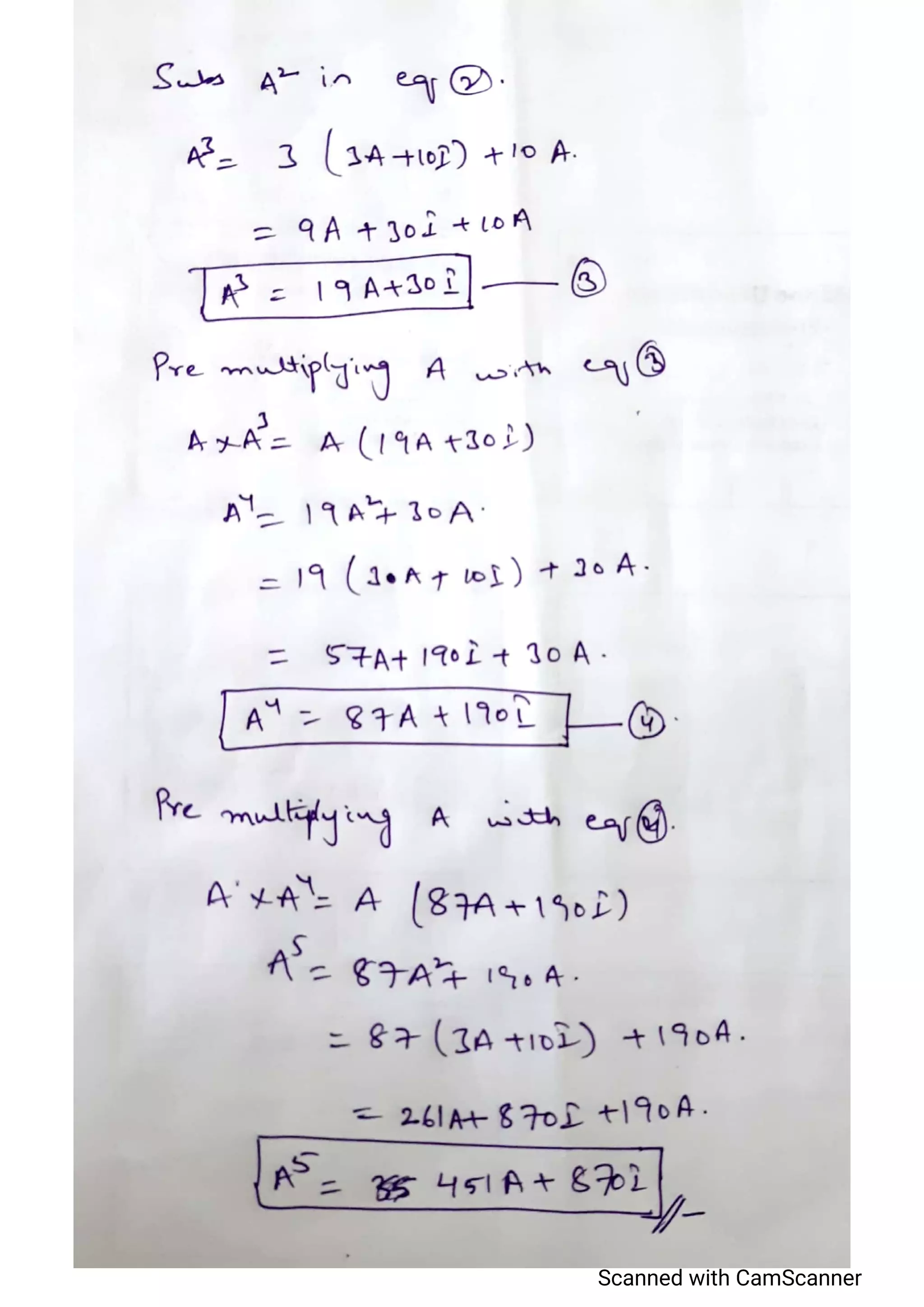 Cayley hamilton theorem | PDF