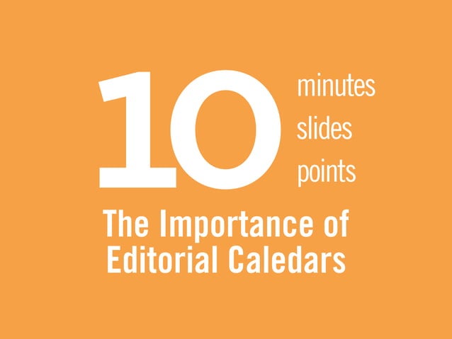 Importance of Editorial Calendar in Digital Marketing | PPTX