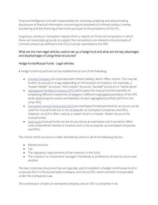 Cayman Fund Formation - Bell Rock Group | PDF