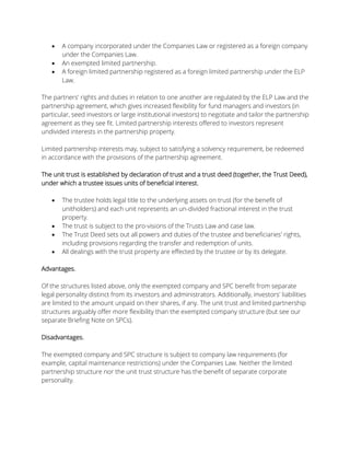 Cayman Fund Formation - Bell Rock Group | PDF