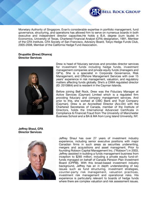 Cayman Islands Director Services - Fund Governance | PDF
