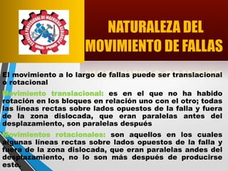 tipos de fallas geológicas, | PPTX