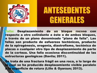 tipos de fallas geológicas, | PPTX