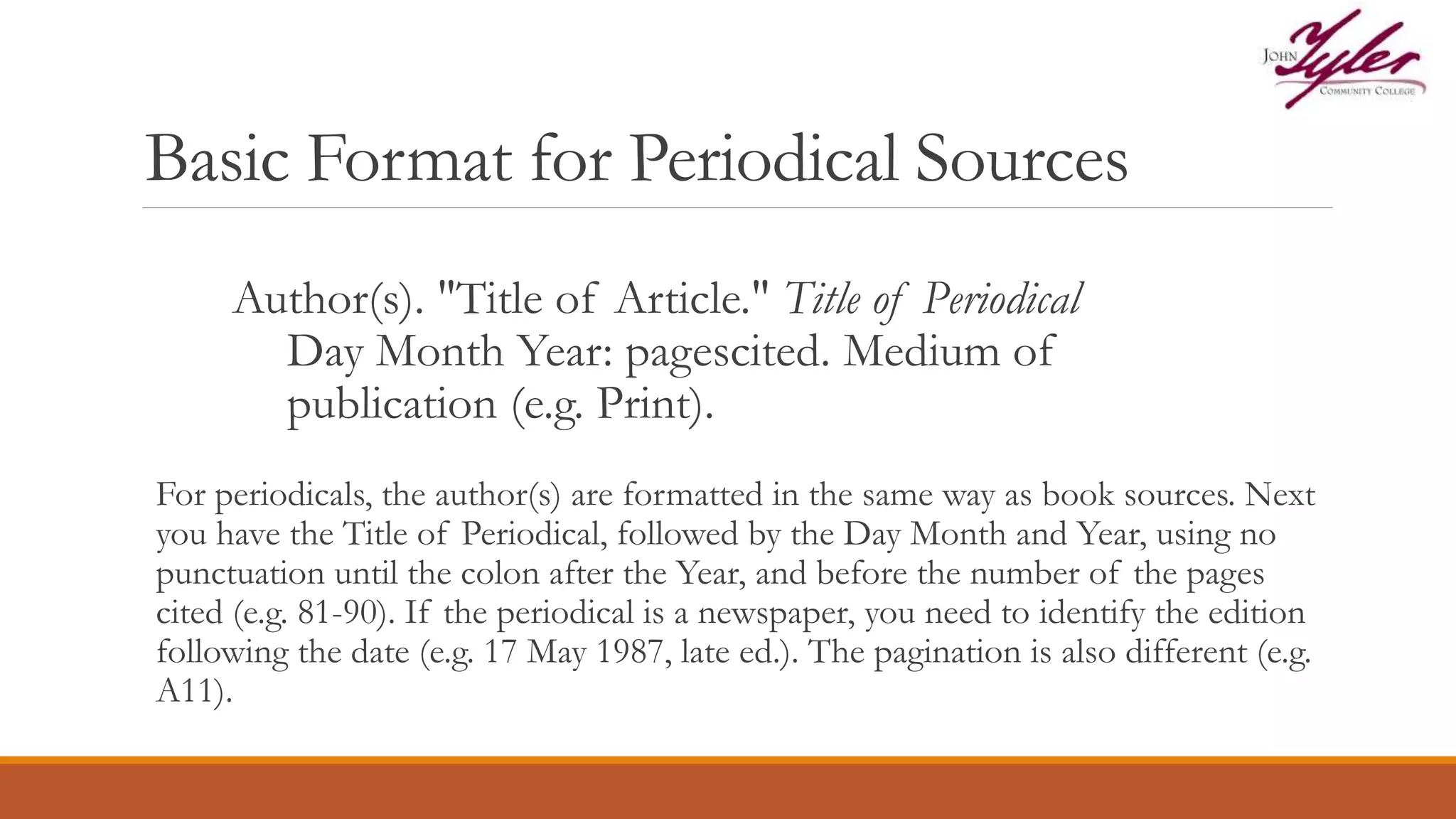 MLA works cited page | PPTX