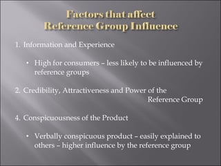 Influence Of Reference Groups On Consumer Behaviour Ppt
