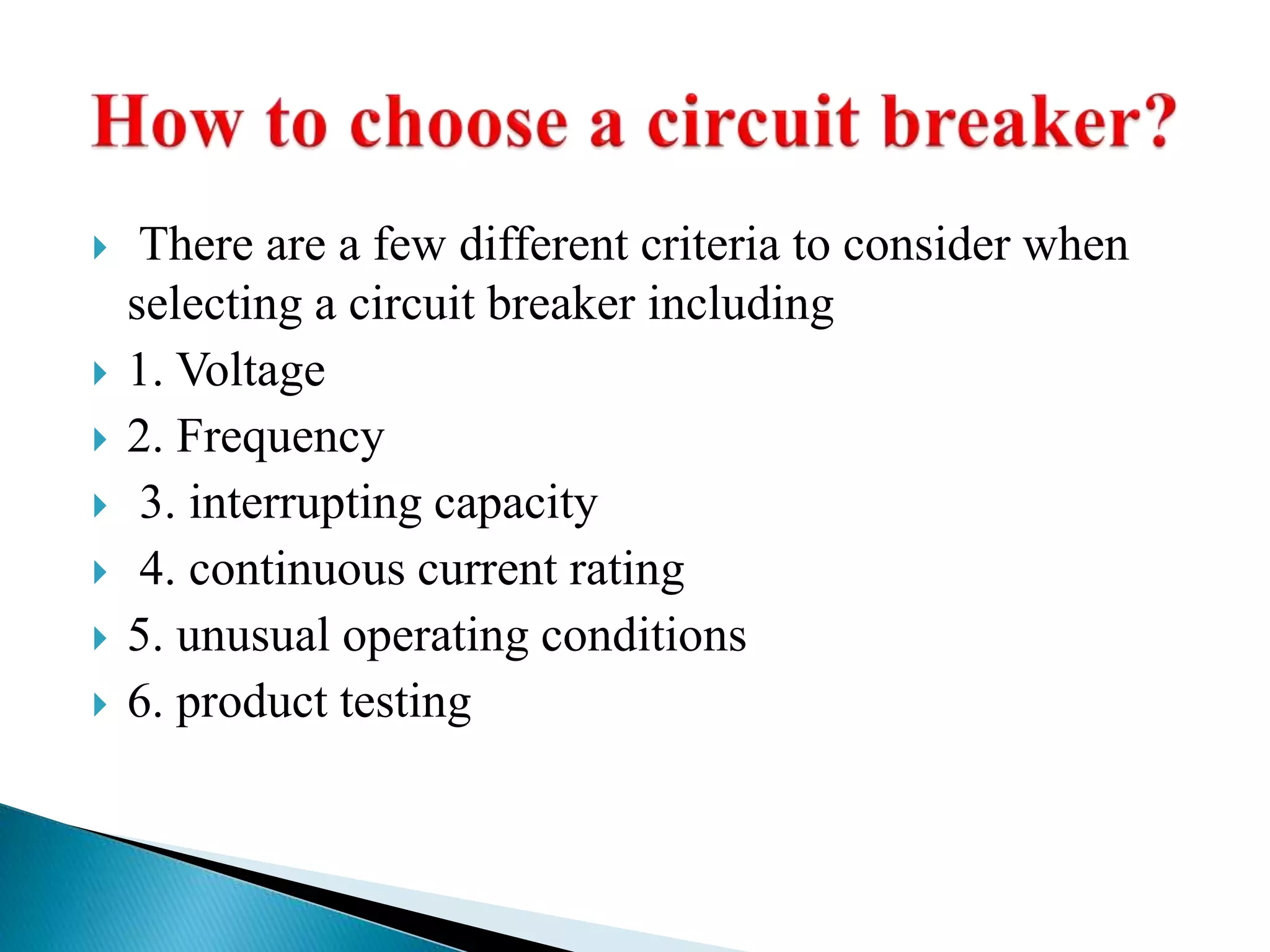 circuit breaker | PPTX