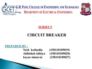 circuit breaker | PPTX
