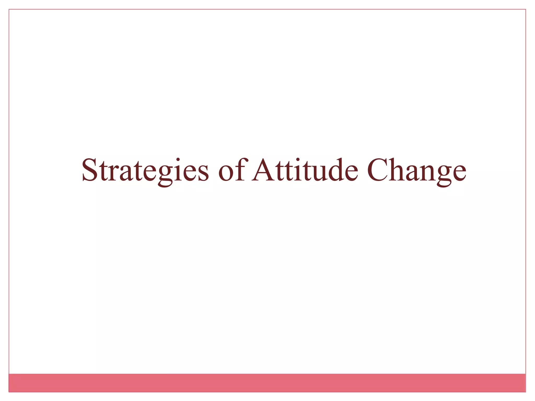 Attitude Change | PPTX