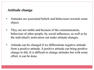 Attitude Change | PPTX
