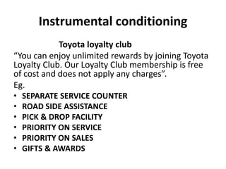 learning in Consumer behavior | PPT