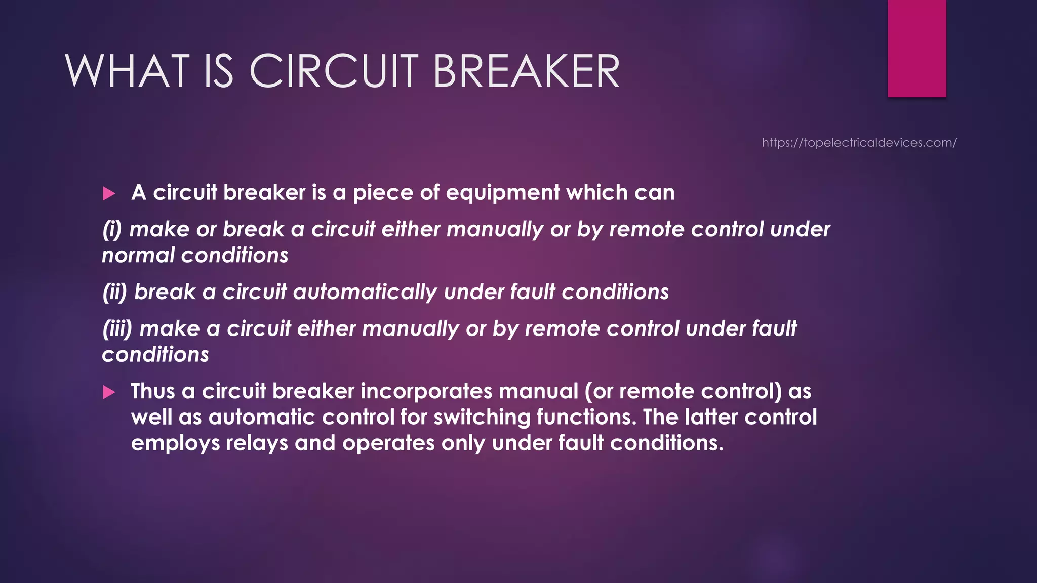 Circuit breaker | PDF