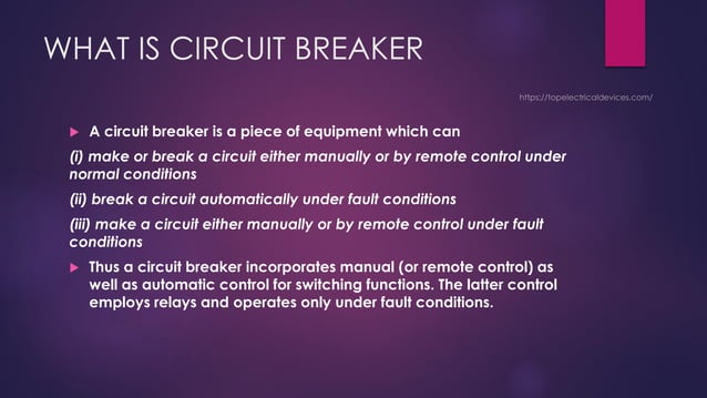 Circuit breaker | PDF