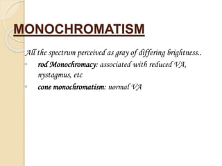 Color Vision Test and interpretation in human eye | PPTX
