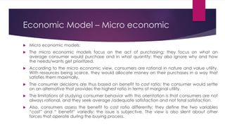Consumer Behaviour Models of Consumer | PPTX
