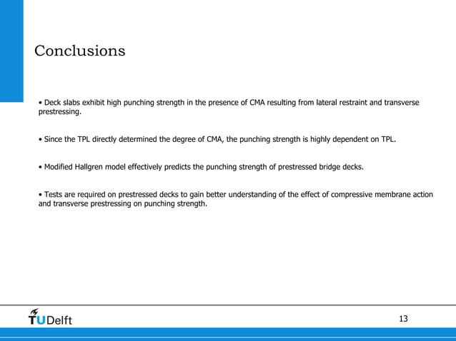 Punching Shear Strength of Transversely Prestressed Concrete Decks | PPT
