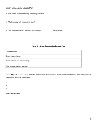 Cb+ Ga Lesson Plan | DOC | Primary Education | Education