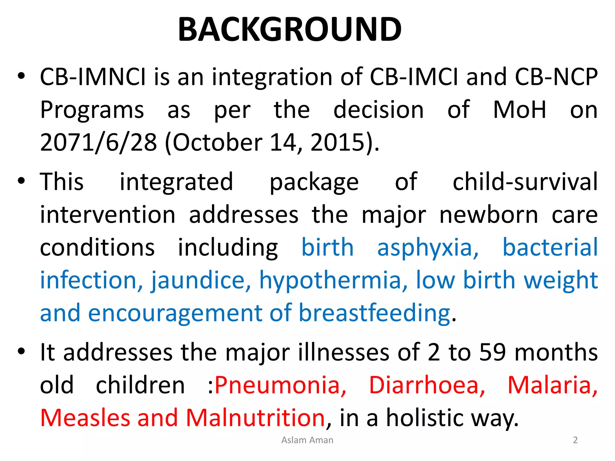 CB-IMNCI Program in Nepal | PDF