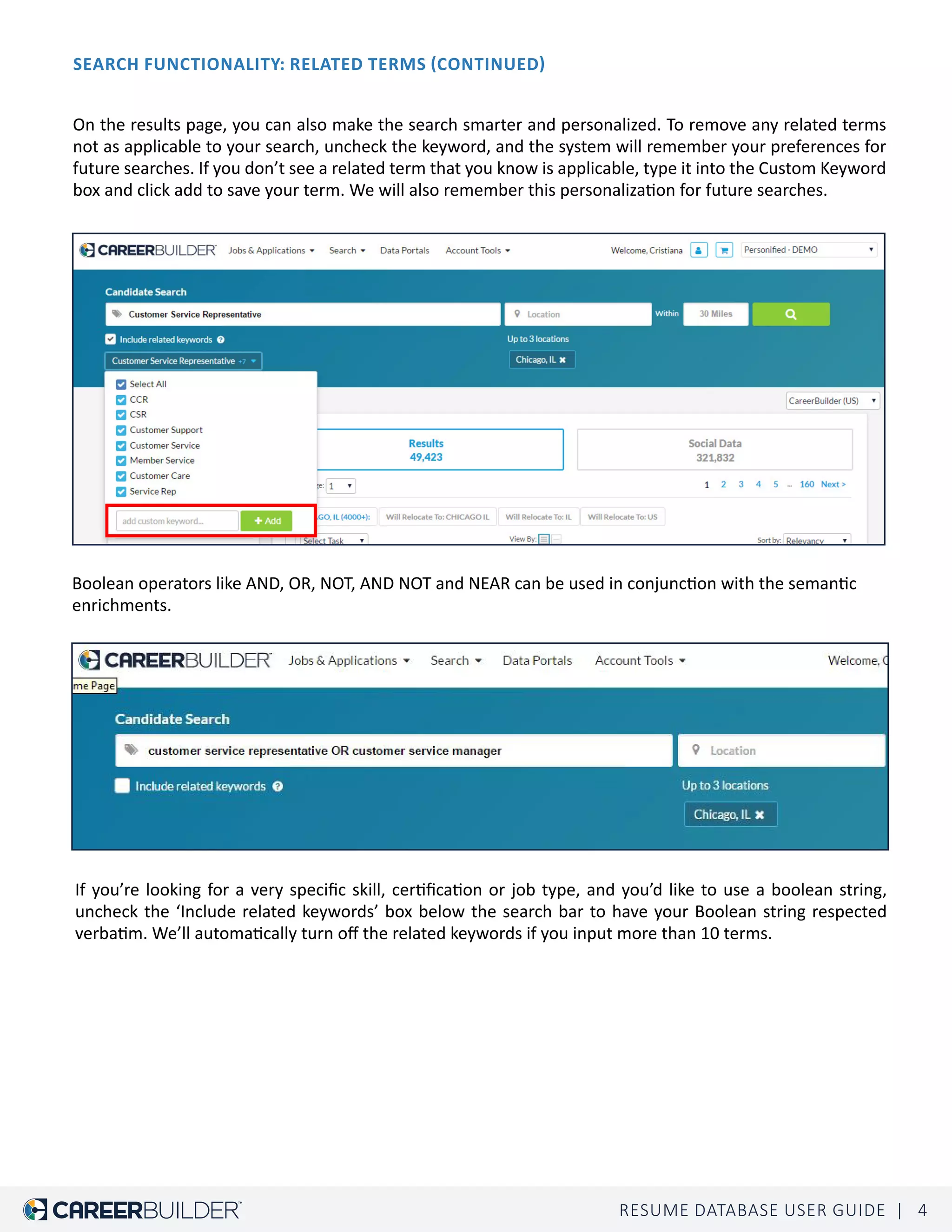 CareerBuilder Quick Guide | PDF