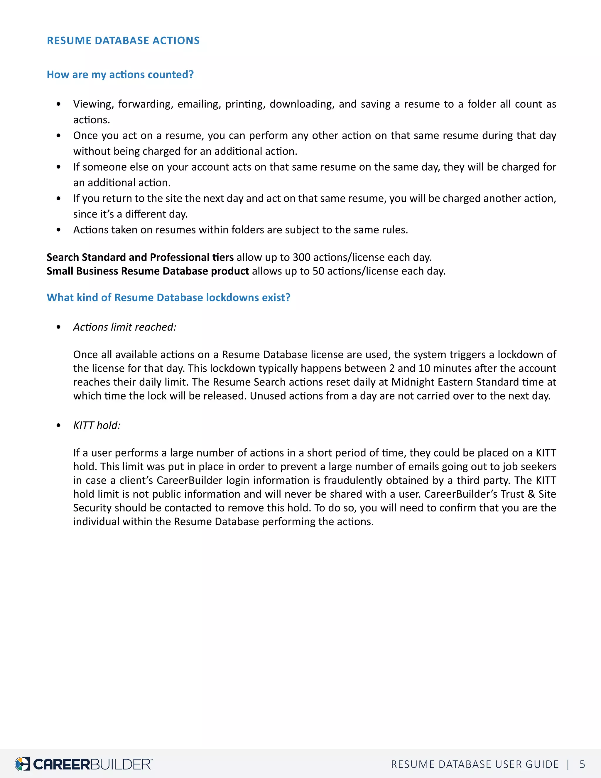 CareerBuilder Quick Guide | PDF